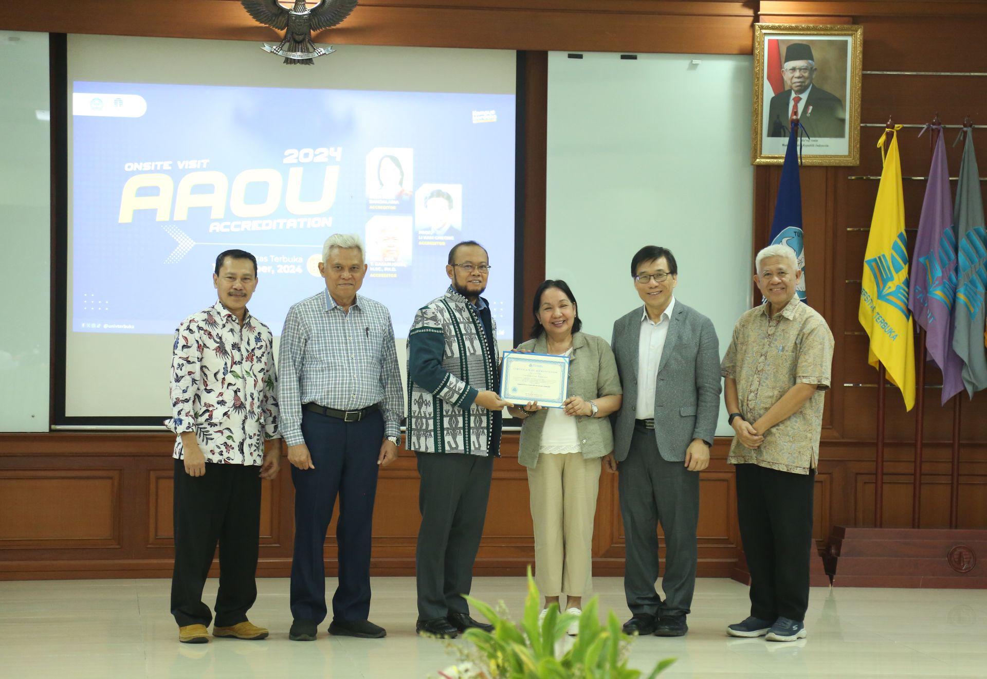 Universitas Terbuka Memperoleh Sertifikat Akreditasi Internasional Dari Asian Association of ...